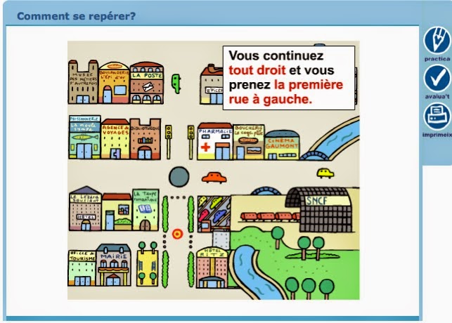 Aprendelenguas - FLE: Comment se repérer dans la ville. Les directions