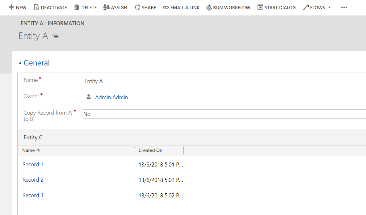 Copy Subgrid data from one entity to another entity