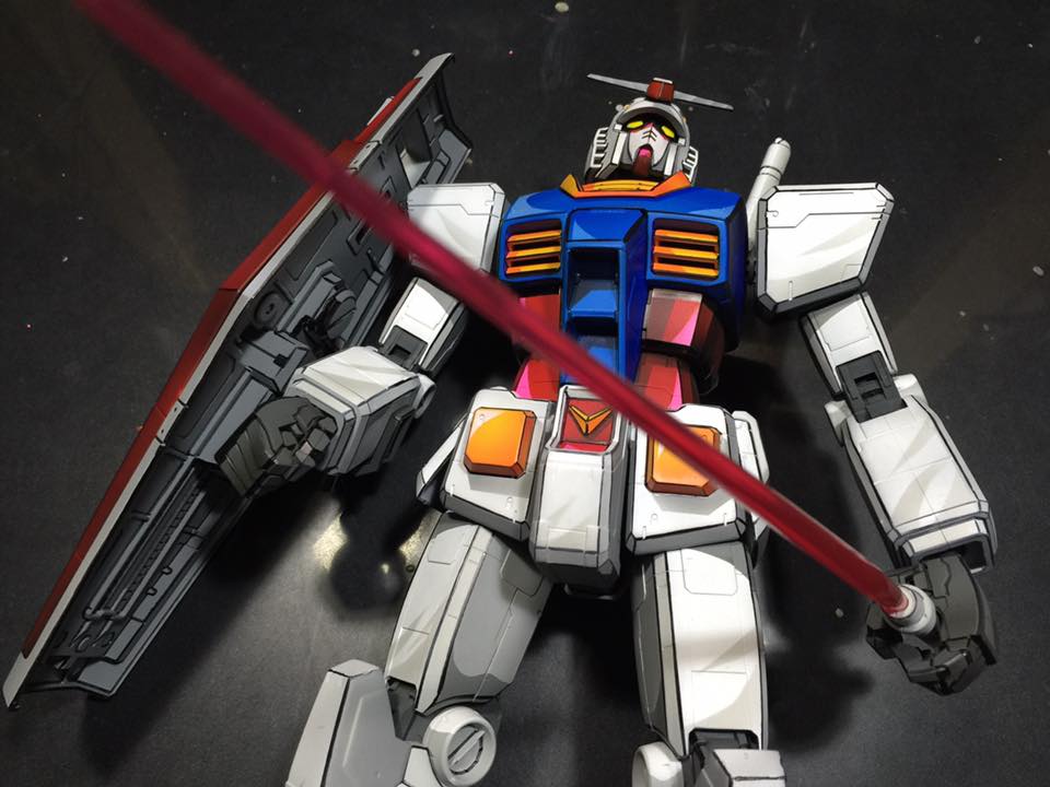 Custom Build: Mega Size RX-78-2 Gundam [Anime Art Paint Job]