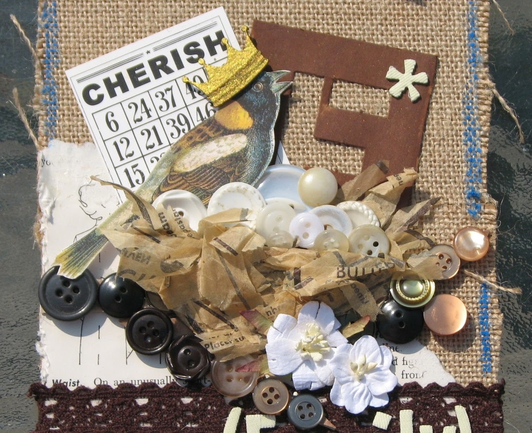 Ink Stains: Craft Hoarders Anonymous Blog Hop - BUTTONS!