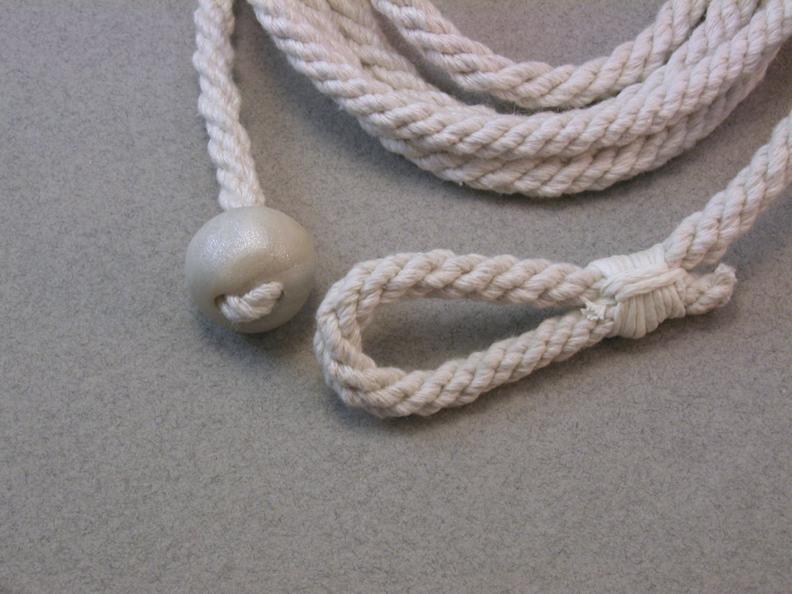 Knots and fiber bracelets: wrap rope bracelet or necklace of hand ...