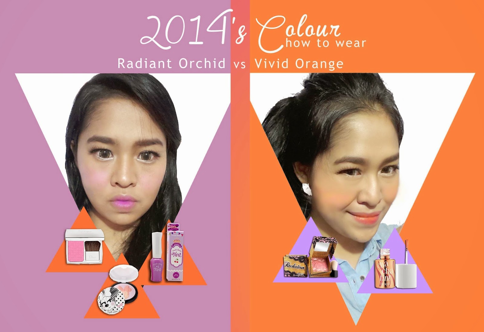 Beauty's Choice: Radiant Orchid vs Vivid Orange | a beauty addict