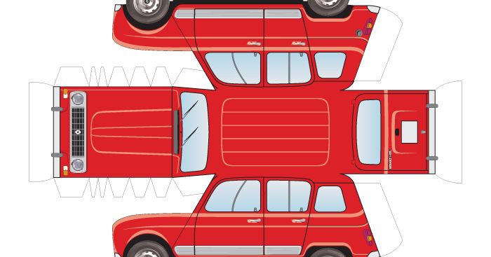 SP. Papel Modelismo: PaperCraft - Renault 4GTL