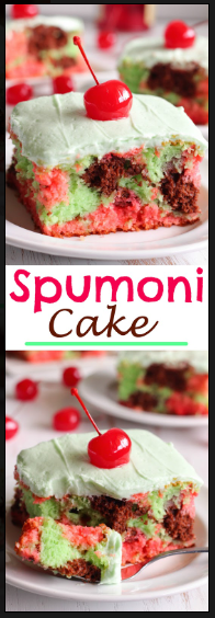 Spumoni Cake - Happy to Eat