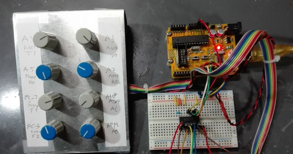音源とオーディオの電子工作（予定）: SPI ADCのMCP3208をArduinoとNucleo(mbed)で使ってみる。