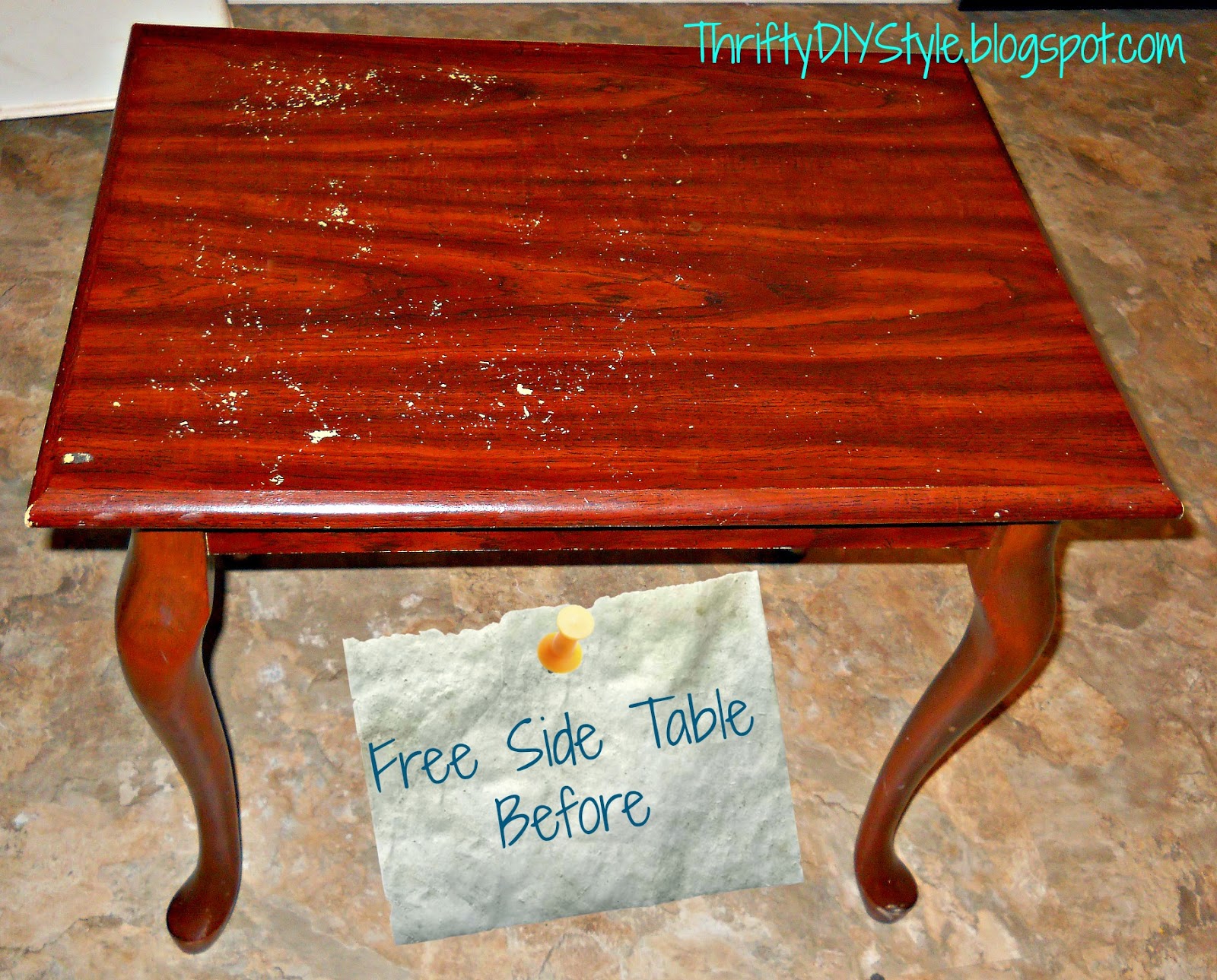 thrifty diy style: free! free! free side table!