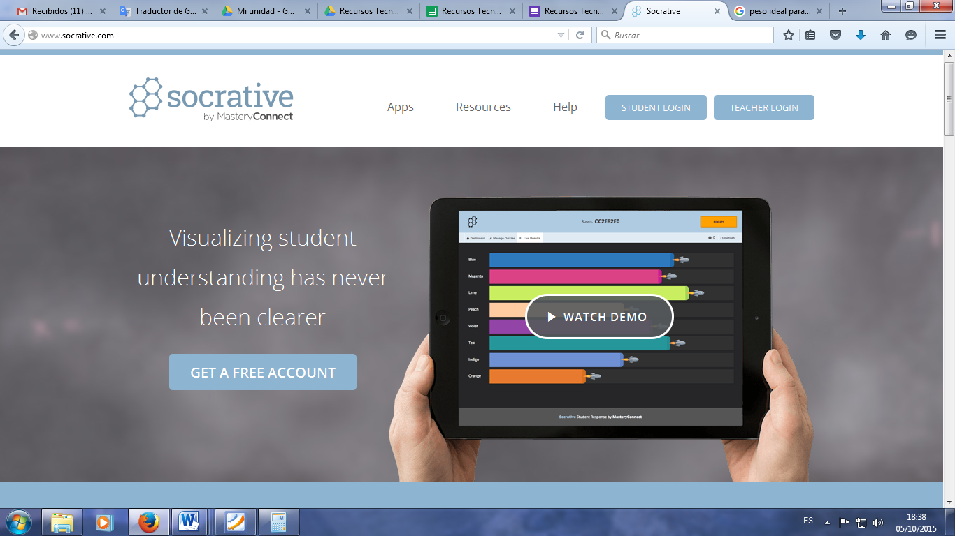 TIZA VIRTUAL (El Blog de Rafa): Socrative, evaluación en tiempo real