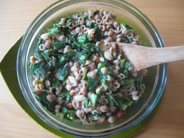 Home Cooked Vegan: Whole Grain Pasta with Beans, Greens, and Sun-dried ...
