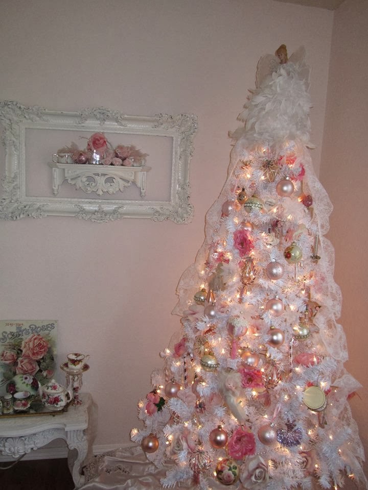 Olivia's Romantic Home: Shabby Chic Pink Christmas