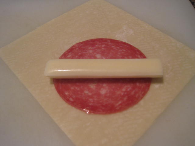 Recipes Re-Mixed: Won Ton Wrapped Cheese Logs