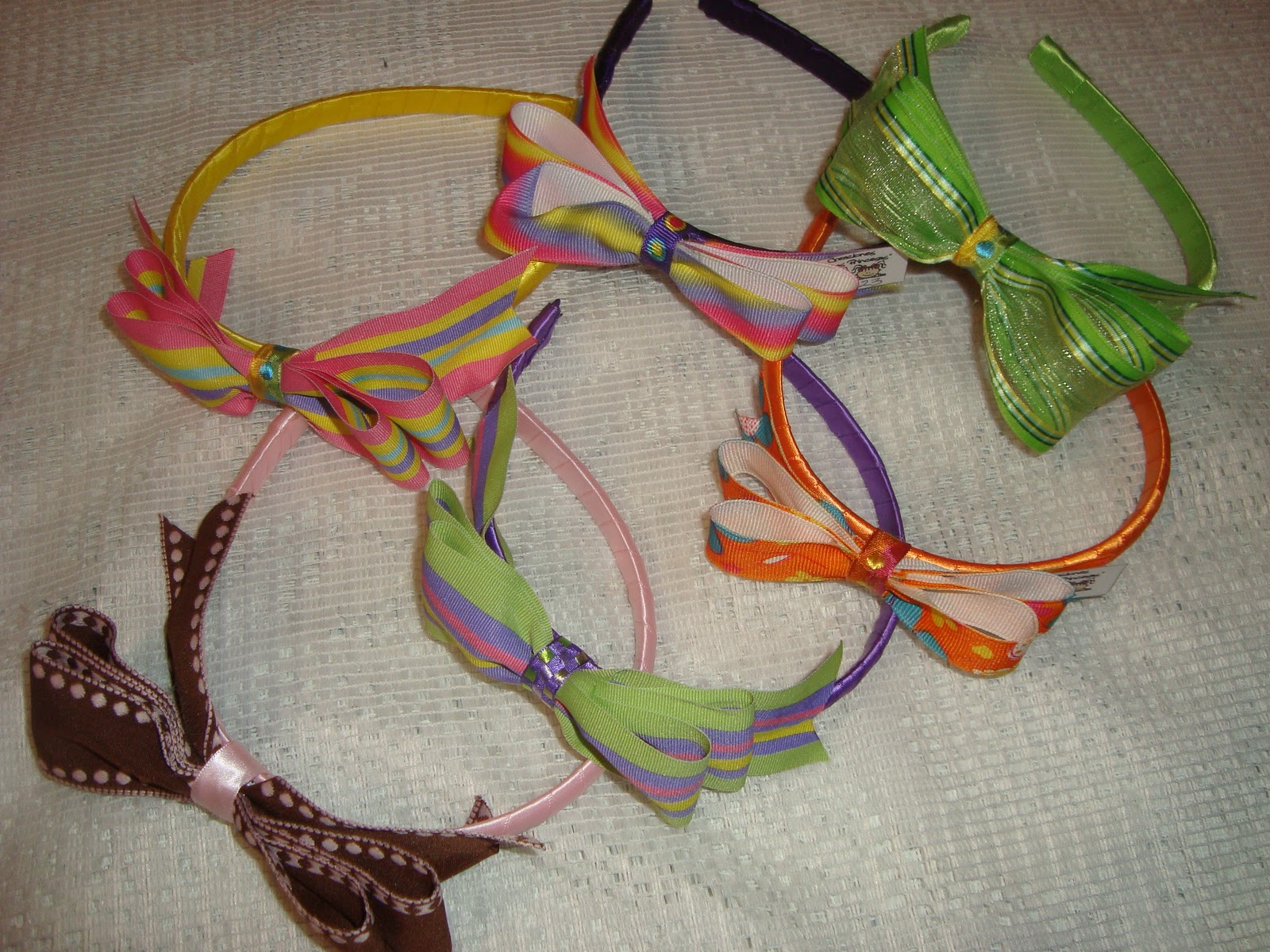 Diademas decoradas con liston - Imagui