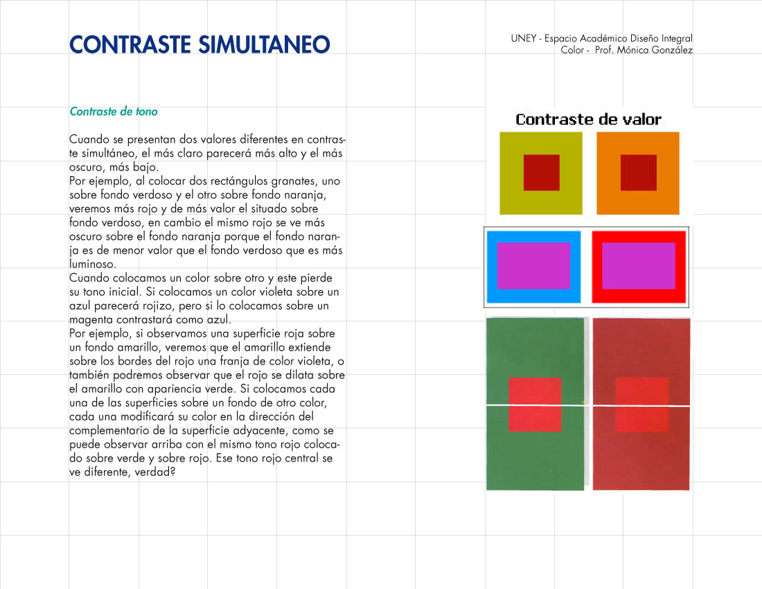 coloruney: Contraste simultaneo