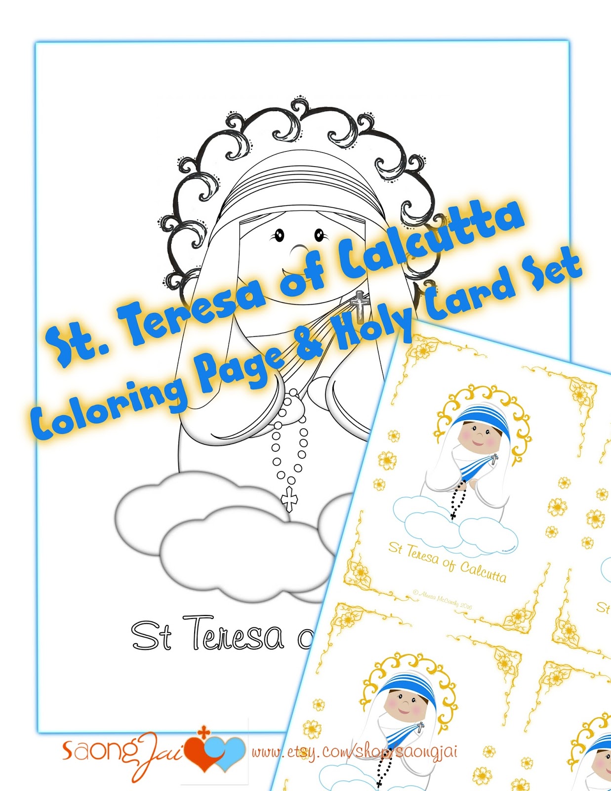 Life, Love, & Sacred Art: FREE St. Teresa of Calcutta Word Search ...