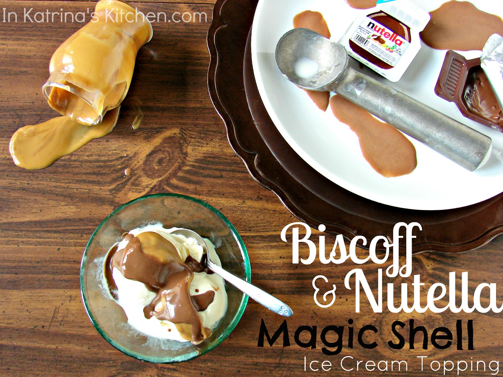 Biscoff and Nutella Magic Shell