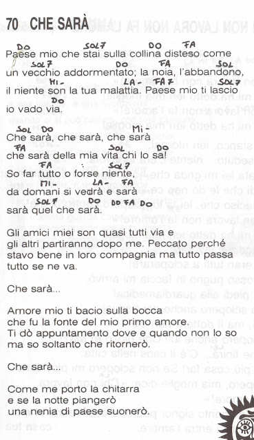 BODI SONČEK: 66 CHE SARÀ (José Feliciano)