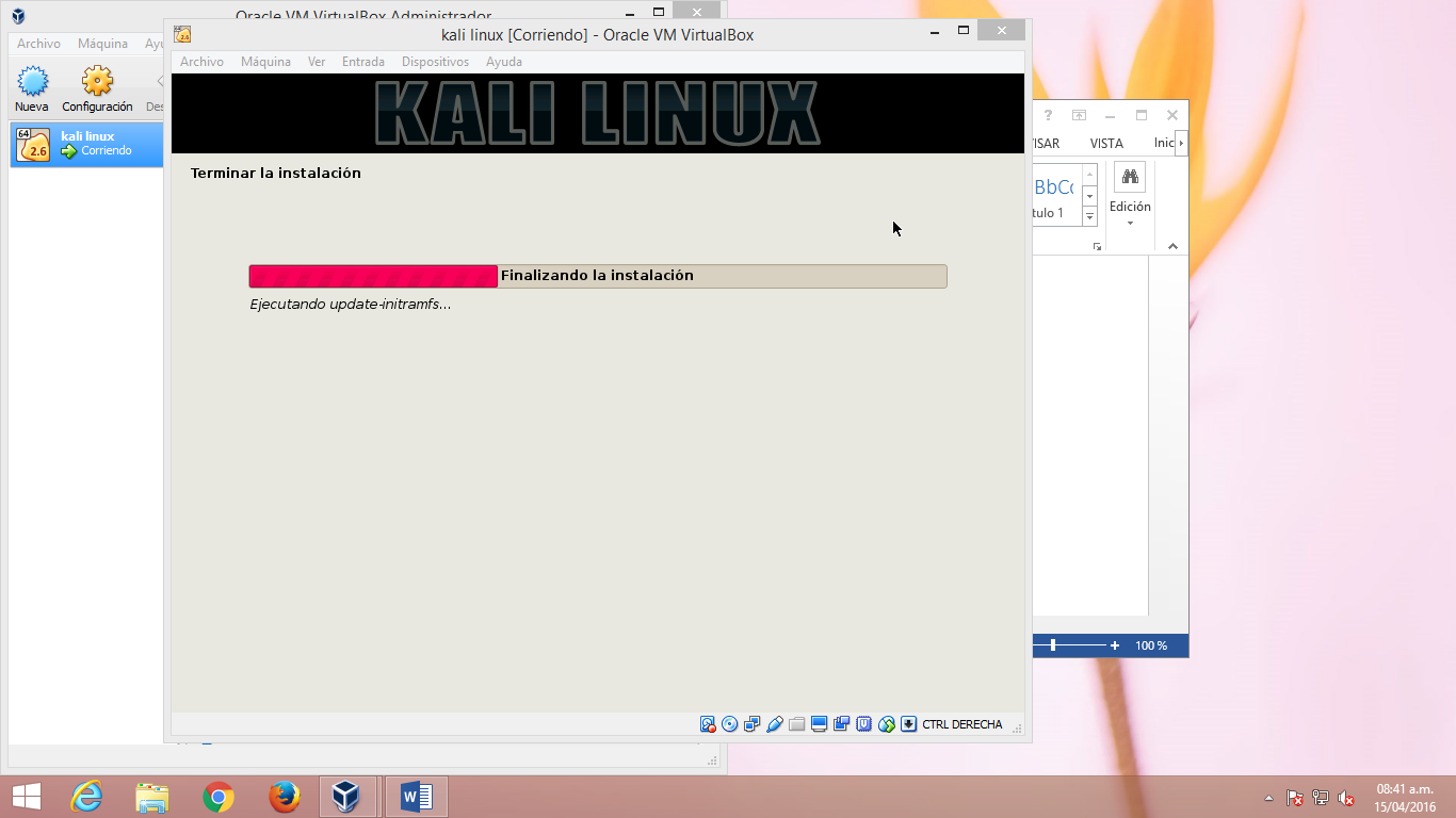 KALINUX: PROCESO INSTALACIÓN