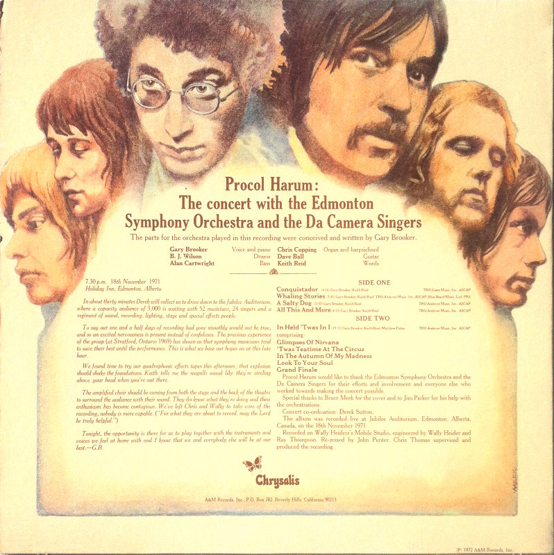 PROCOL HARUM- LIVE IN CONCERT WITH EDMONTON SYMPHONY ORCHESTRA (1972 ...