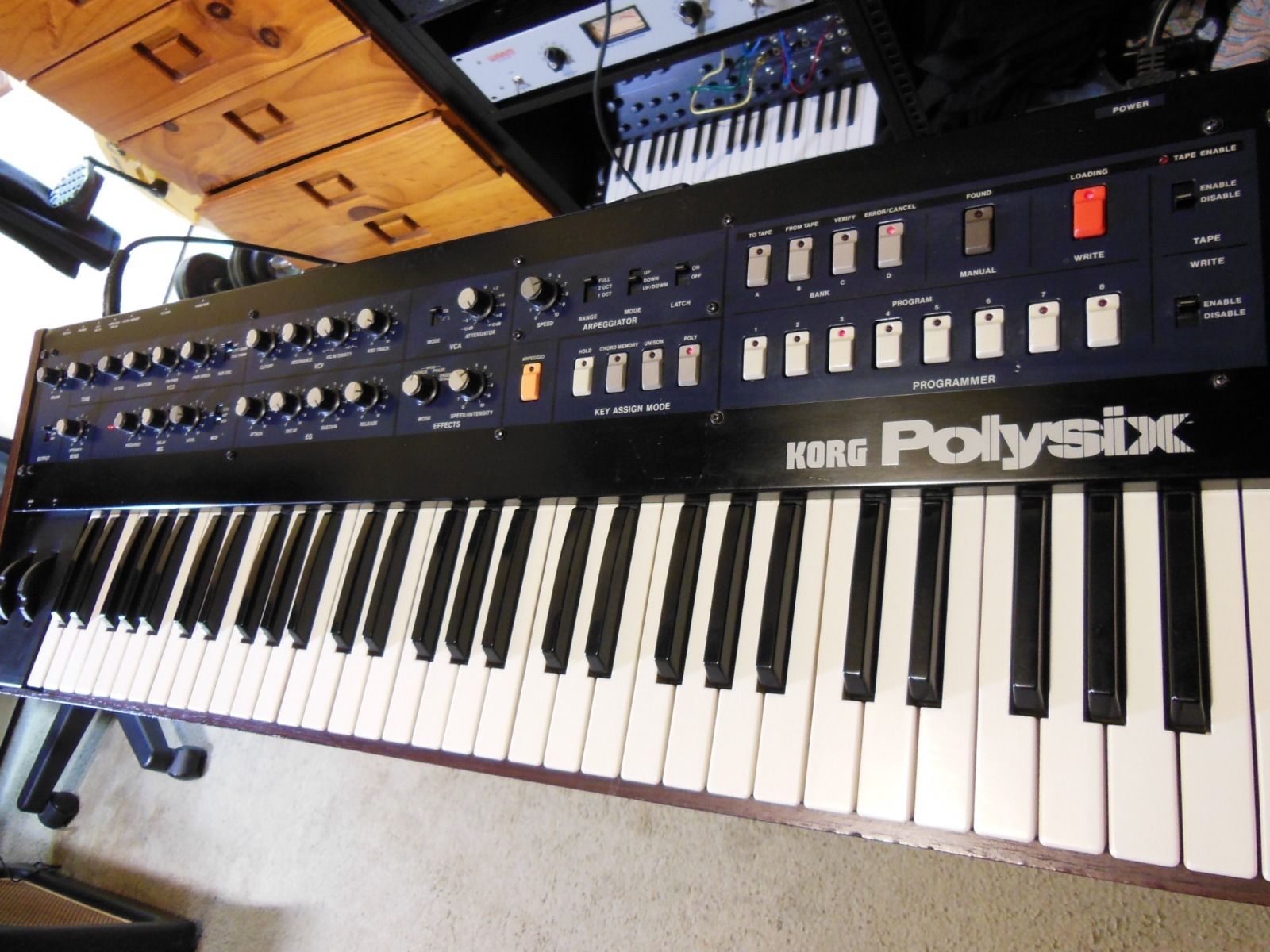 MATRIXSYNTH: Korg Polysix Synth with KiwiSix SN 002481