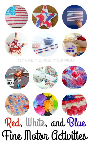 4th of July Fine Motor Skills Activities for Preschoolers | School Time ...
