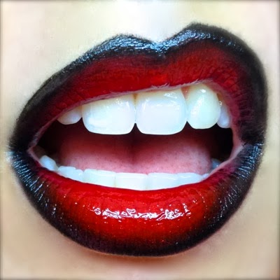 The Magnificent Makeup of Michty Maxx: Lip Art Tutorial: Red & Black ...