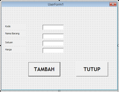 Afifah: Membuat Form Isian Data dengan Macros di Excel