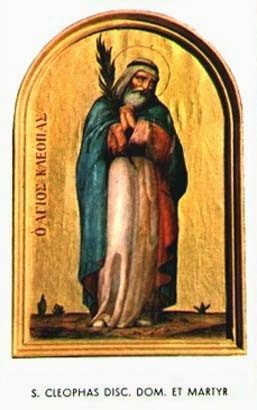 ® Santoral Católico ®: SAN CLEOFÁS, DISCÍPULO DEL SEÑOR, 25 DE SEPTIEMBRE