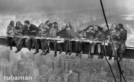 Wallpapers Photo Art: Lunch Atop a Skyscraper, 1932 Poster, Eating ...