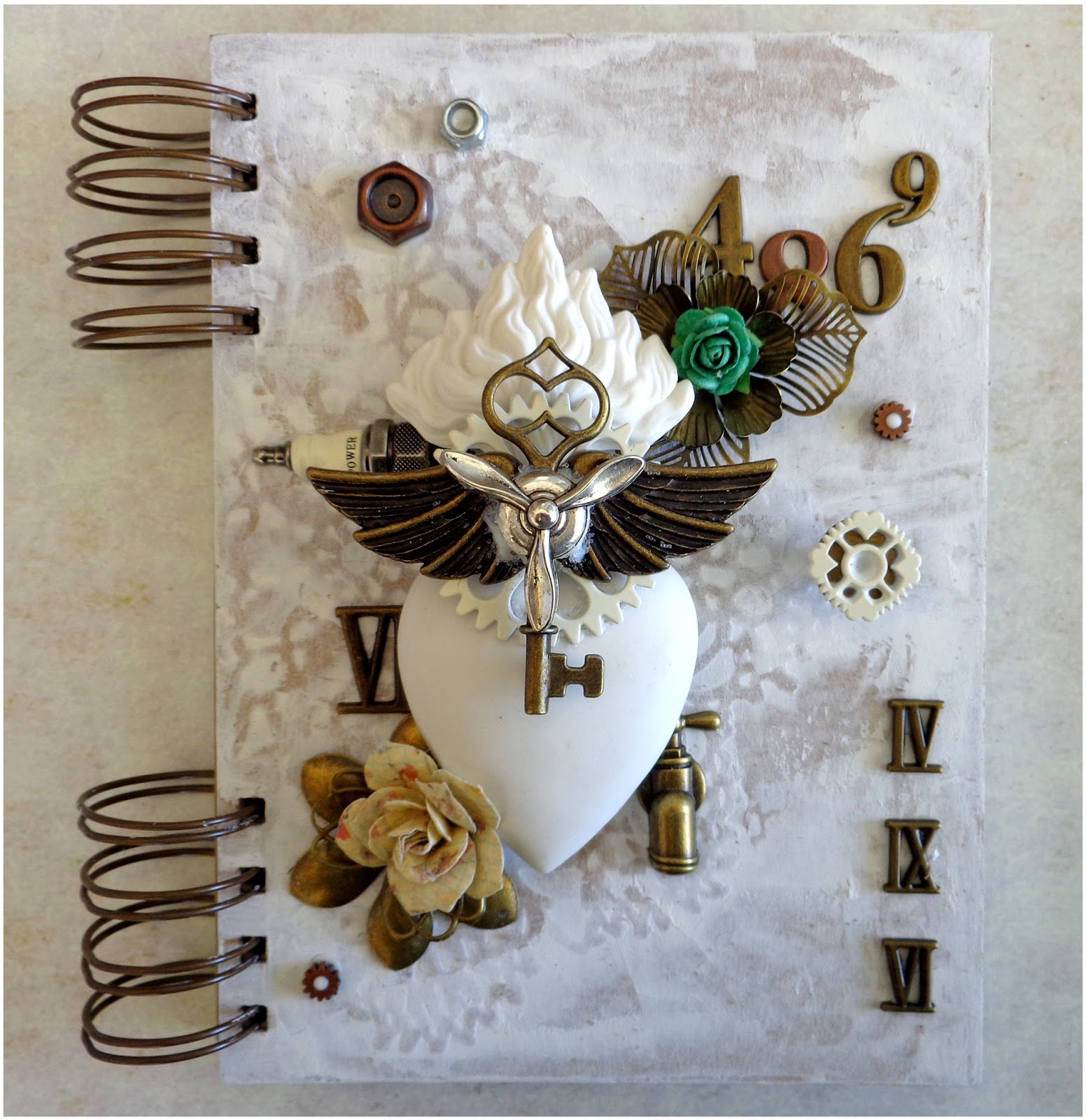 13 arts: Art Journal Cover with Step-By-Step Tutorial - by Jacqueline Moore