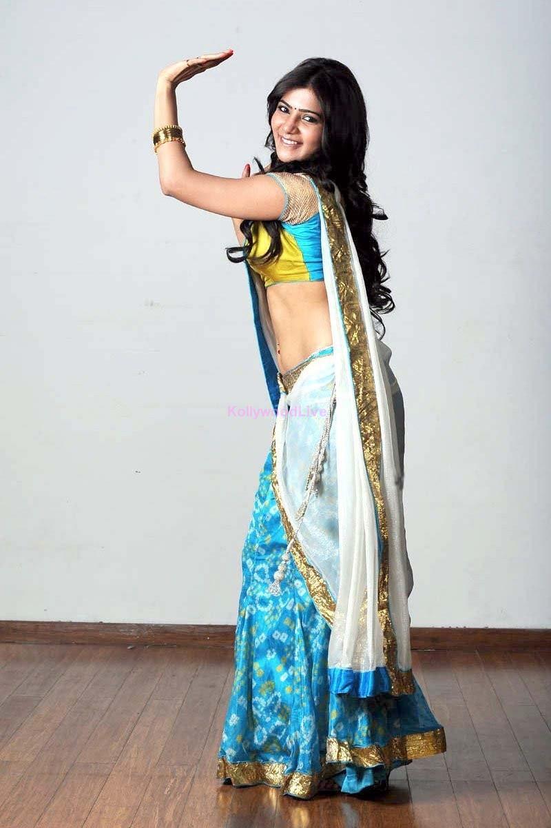 Samantha Hot Hip Show In Saree Kollywoodlive