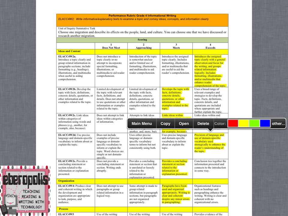 Eberopolis: Teaching Reading and Writing with Technology: Paperless ...