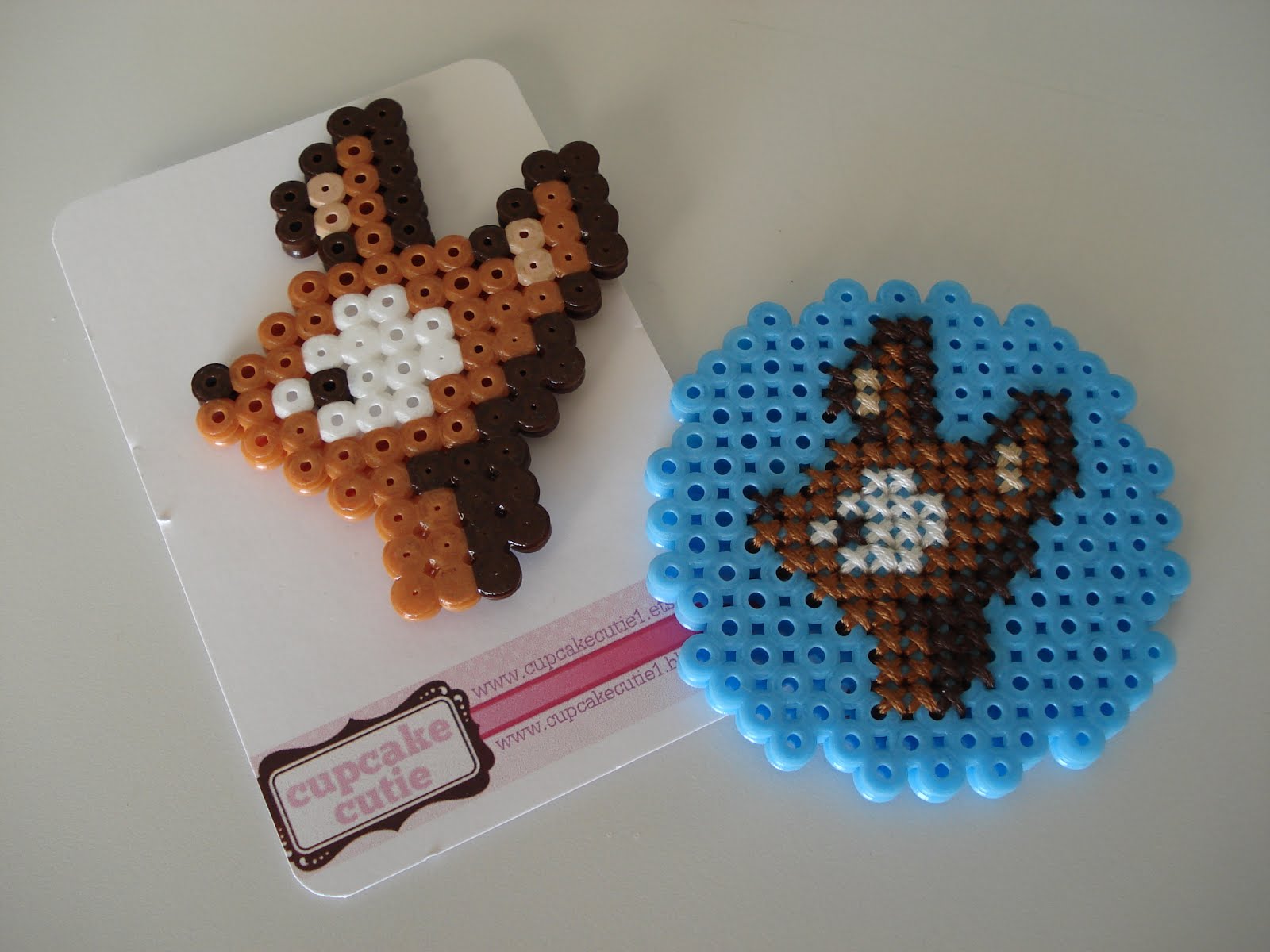 cupcake cutie: Stitching on Hama beads
