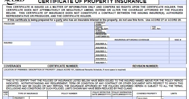 Free Fillable Acord 24 Form - Printable Forms Free Online
