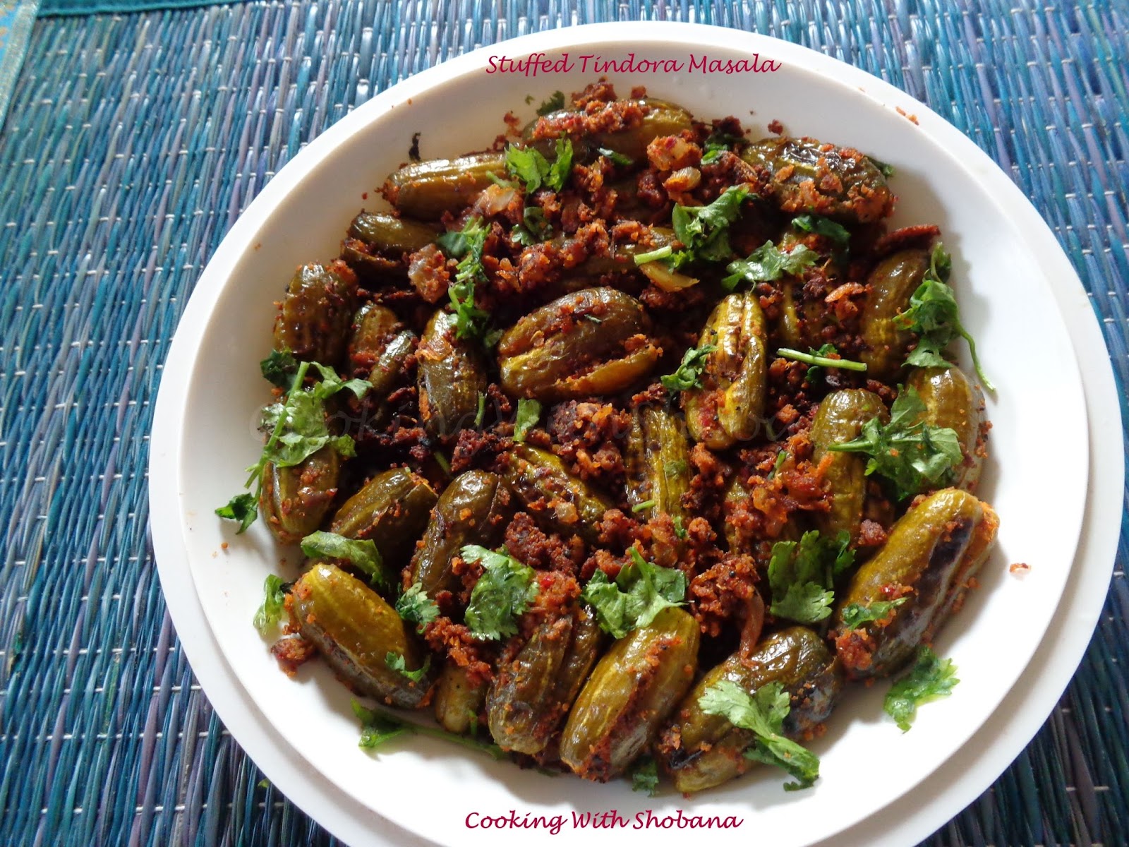 Cooking With Shobana : STUFFED TINDORA MASALA