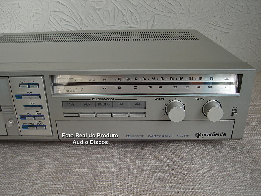 Som e Cia.: Gradiente Deck Receiver NSA 500