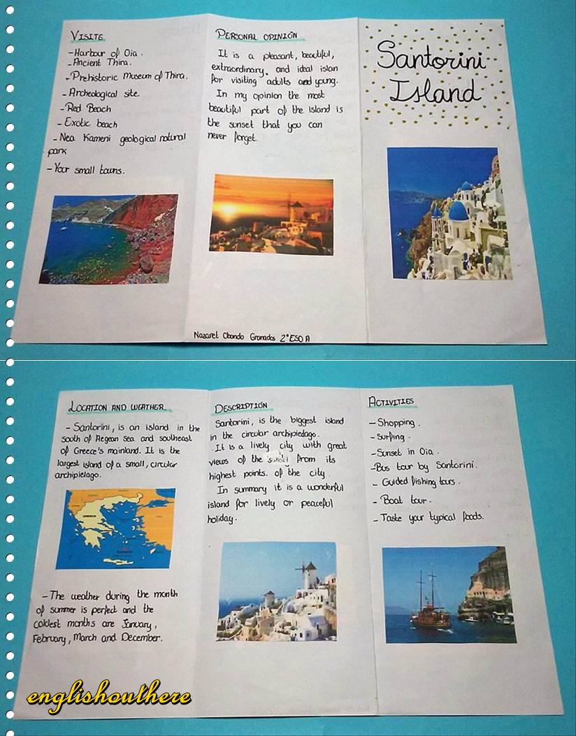 English Out Here: [2º A] Travel brochures by....2º A