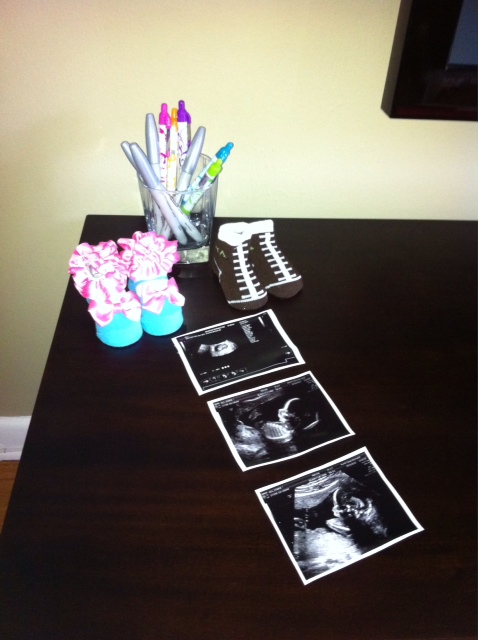 Something Like a Miracle...: Gender Reveal Party Set-up (PICS)