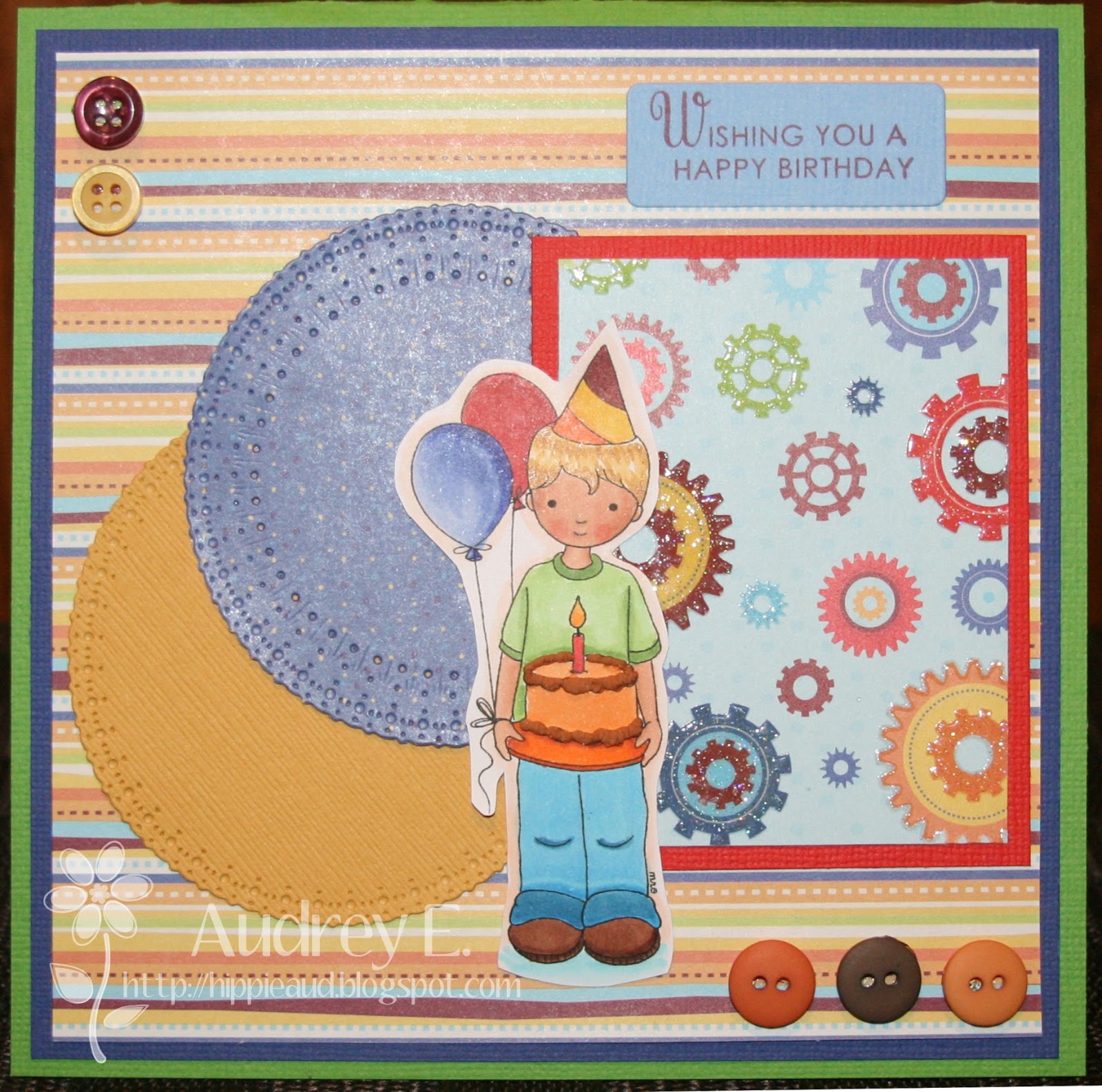 Whimsy and Stars Studio: BOY BIRTHDAY CARD