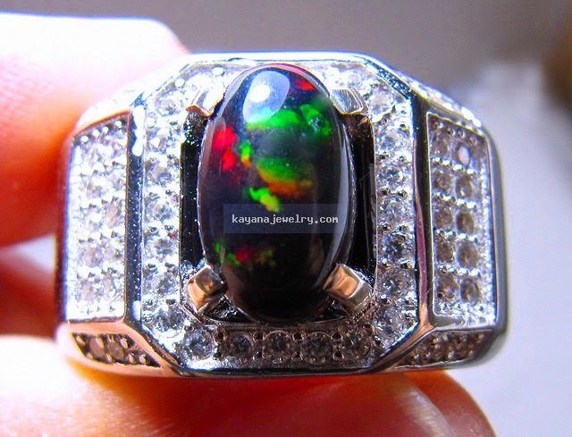 Batu Kalimaya Black Oval | Harga Batu Kalimaya dan Jenis Batu Kalimaya