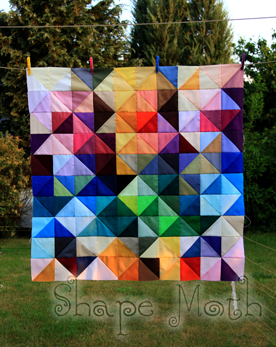 Quilt Story: Shattered Rainbow Quilt by ShapeMoth