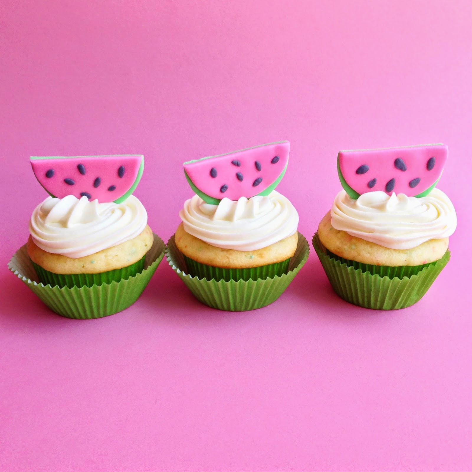 DIY Watermelon Cupcake Toppers