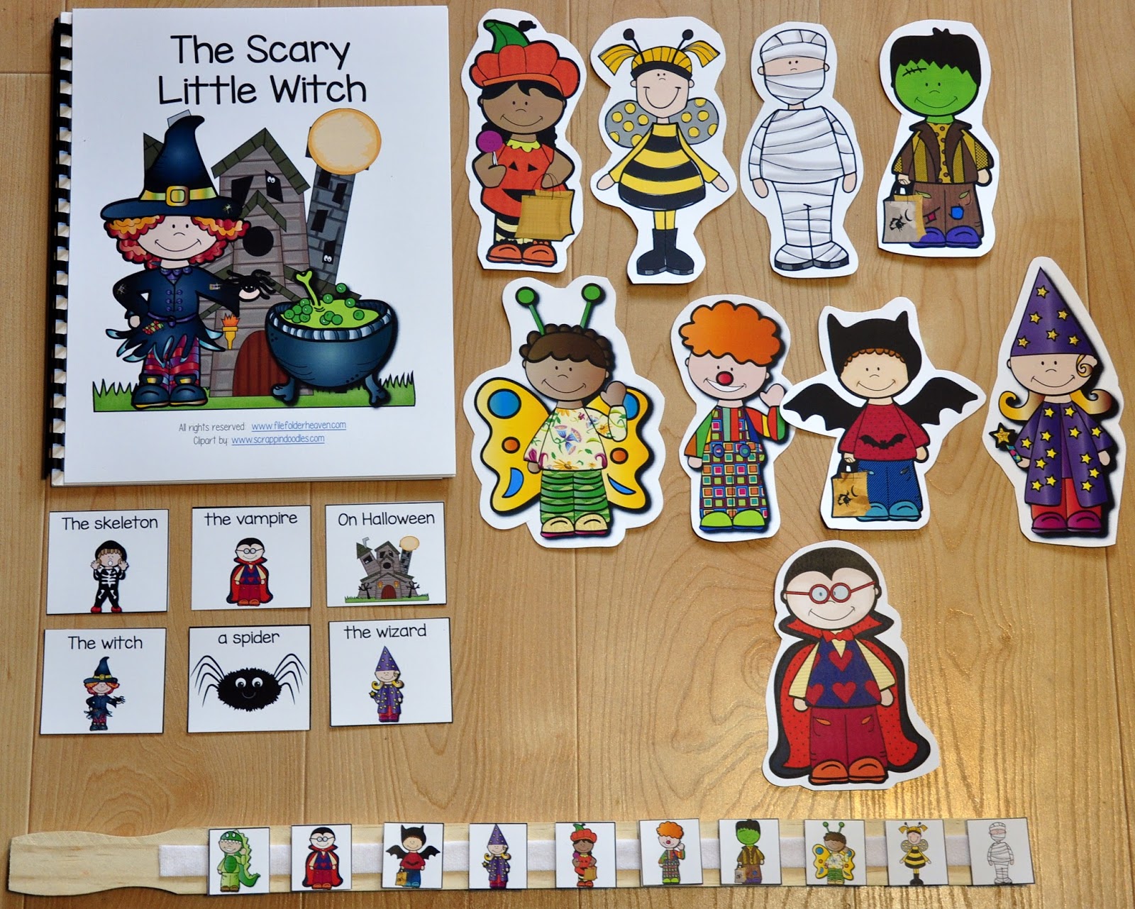 File Folder Heaven Blog: "The Scary Little Witch" Halloween Freebie
