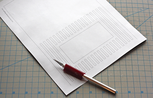 DIY papercut greeting cards with template | How About Orange