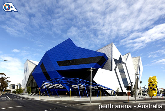 Koran Arsitektur: Perth Arena - Australia, iconic entertainment venue!