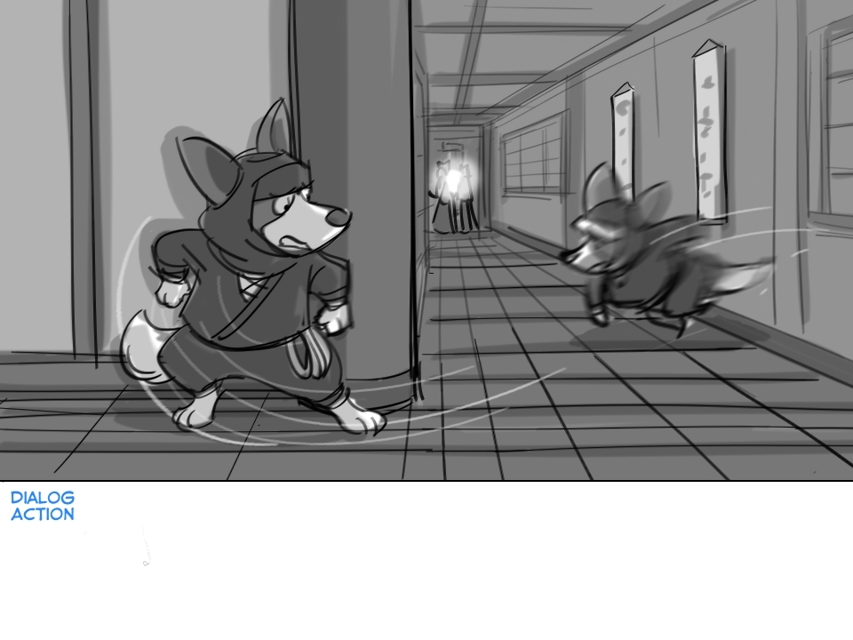 JOONKI PARK'S STORYBOARD PORTFOLIO: Ninja Corgi