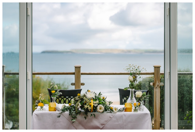 Real Sunshine-Yellow Themed Cornish Wedding: Gary & Lian