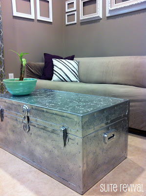 The Suite Revival: Silver Metallic Trunk.