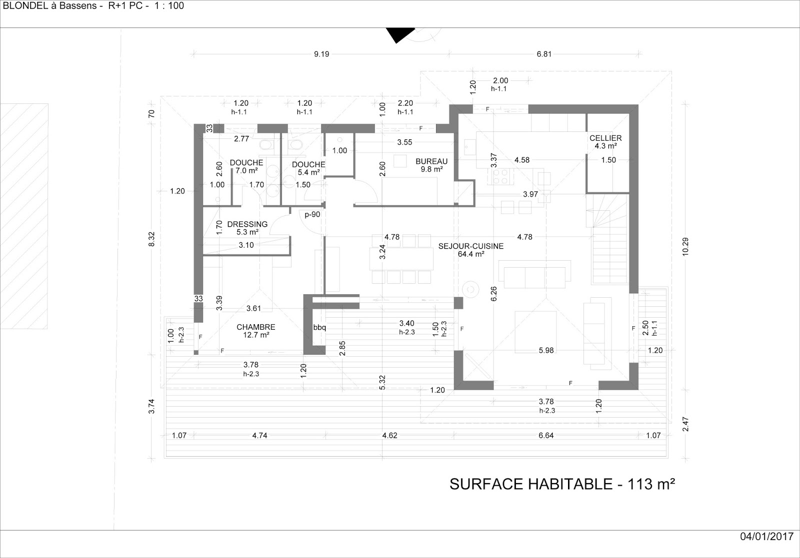 Construction maison ossature bois poteaux-poutres en Savoie: Les plans