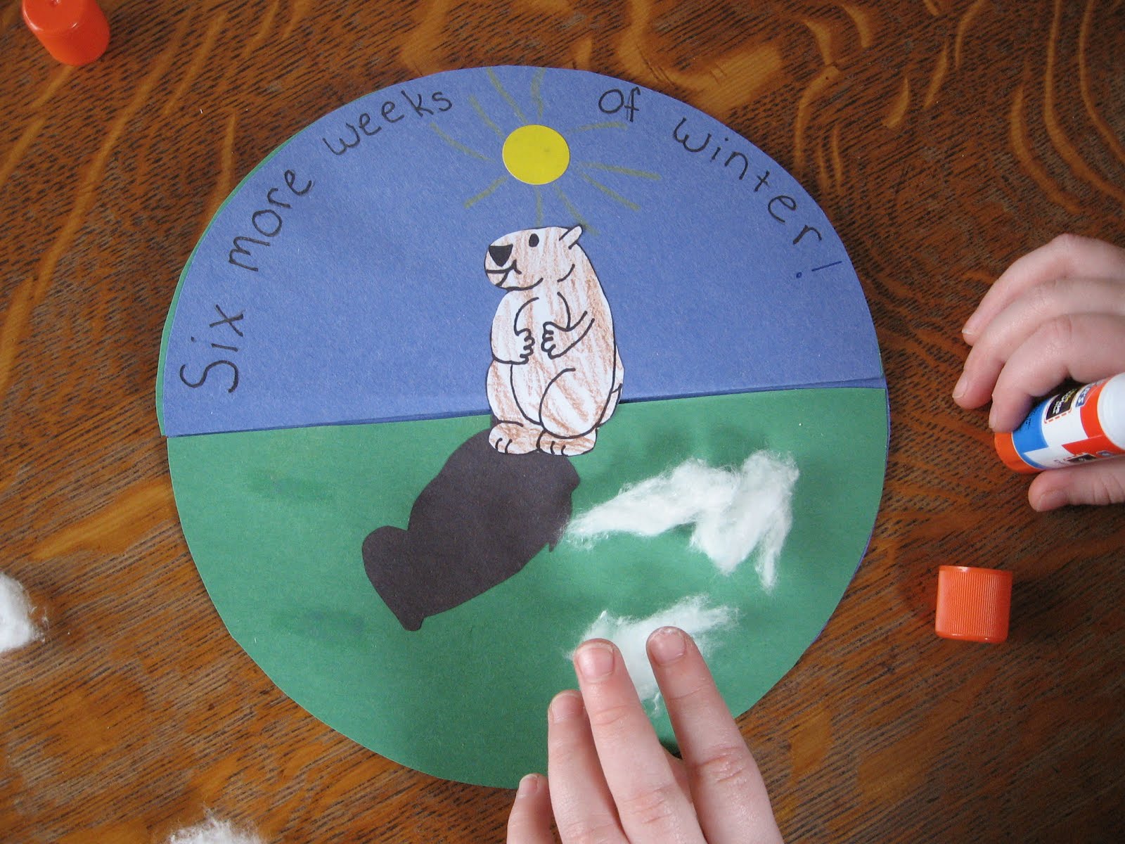 Almost Unschoolers: Groundhog Day Craft