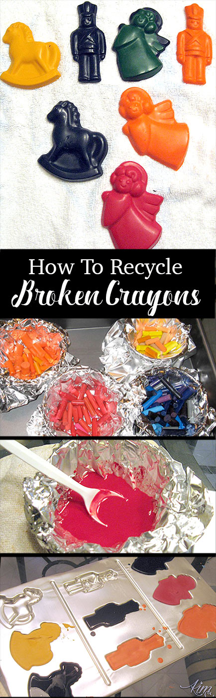 How to take old broken crayons and make new crayons with fun shapes. So ...
