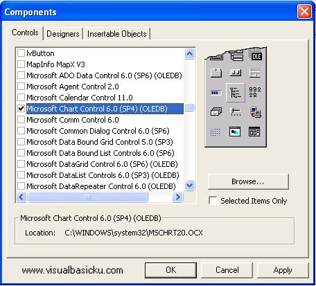 Membuat Grafik Mschart dengan Vb 6